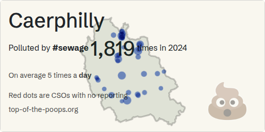 Top of the Poops | Constituency | Caerphilly| Polluted by Dwr Cymru ...