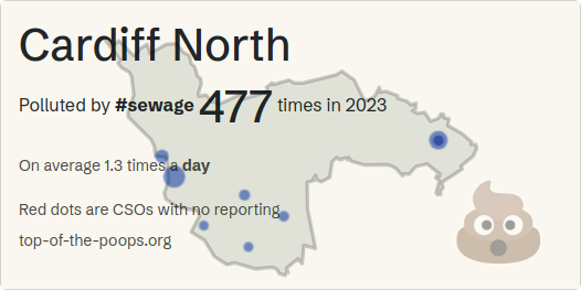 Top of the Poops | Constituency | Cardiff North| Polluted by Dwr Cymru ...
