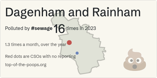Top of the Poops | Constituency | Dagenham and Rainham| Polluted by ...