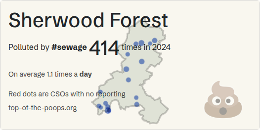 Top of the Poops | Constituency | Sherwood Forest| Polluted by Severn ...